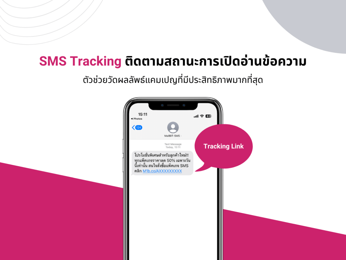 SMS Tracking ติดตามสถานะการคลิกลิงค์ของผู้รับ พร้อมวัดผลได้ในทันที